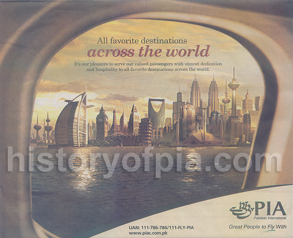 All Favorite Destinations Across The World - PIA Ad - History of PIA ...